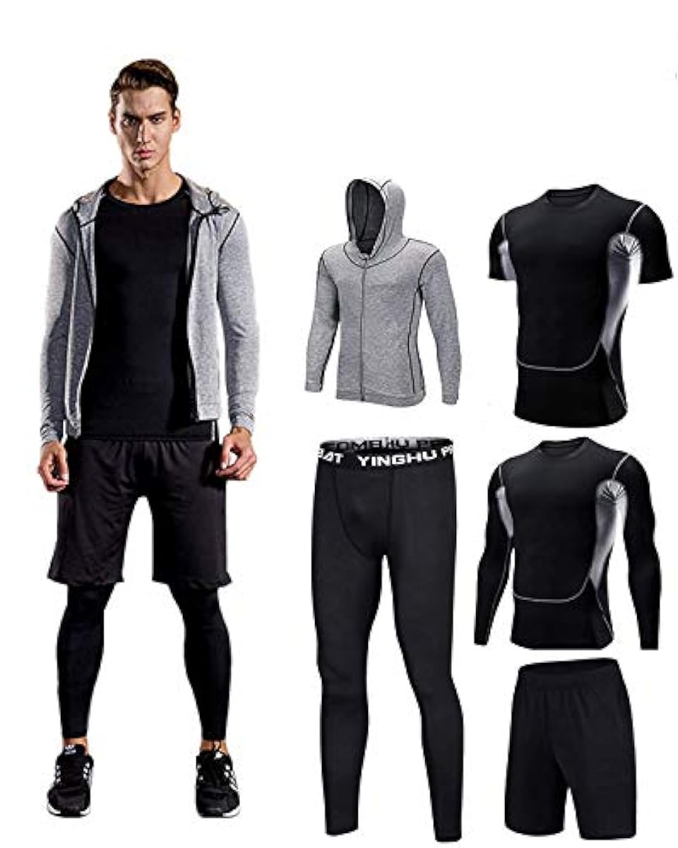 Compression 웨어 5점 세트 가압 트레이닝 웨어 맨즈 런닝 웨어 타이츠 파커 하프 팬츠 스포츠t셔츠 저지 맨즈 반소매 재팬스토어 일본약 의약품 전문 직구 쇼핑몰