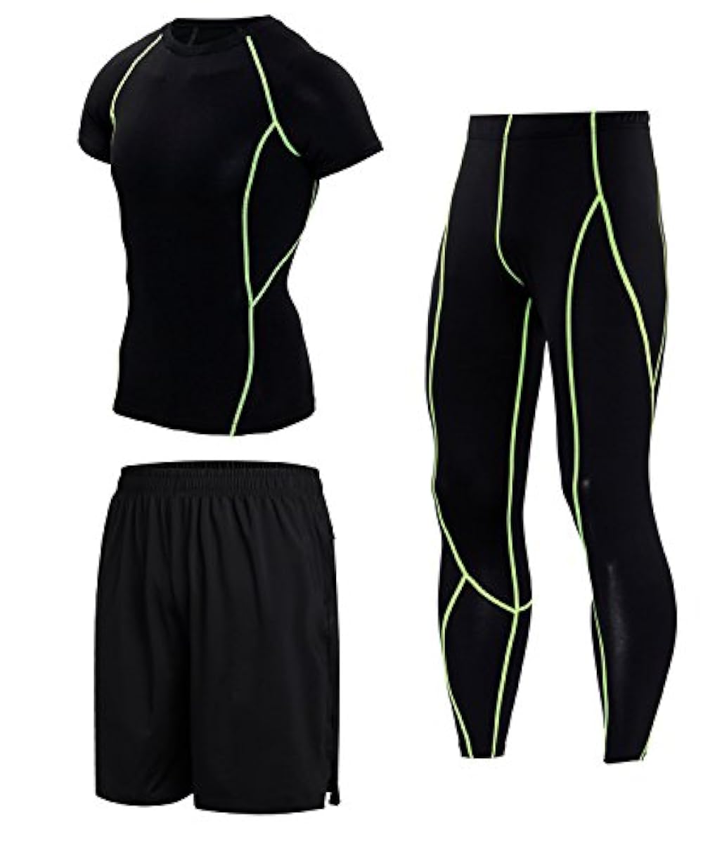 맨즈 Compression 웨어 가압 이너 3점 세트 반소매 샤 즈 하프 팬츠 타이츠 스포츠 웨어 보호 오름 탄력 방취 자세 재팬스토어 일본약 의약품 전문 직구 쇼핑몰