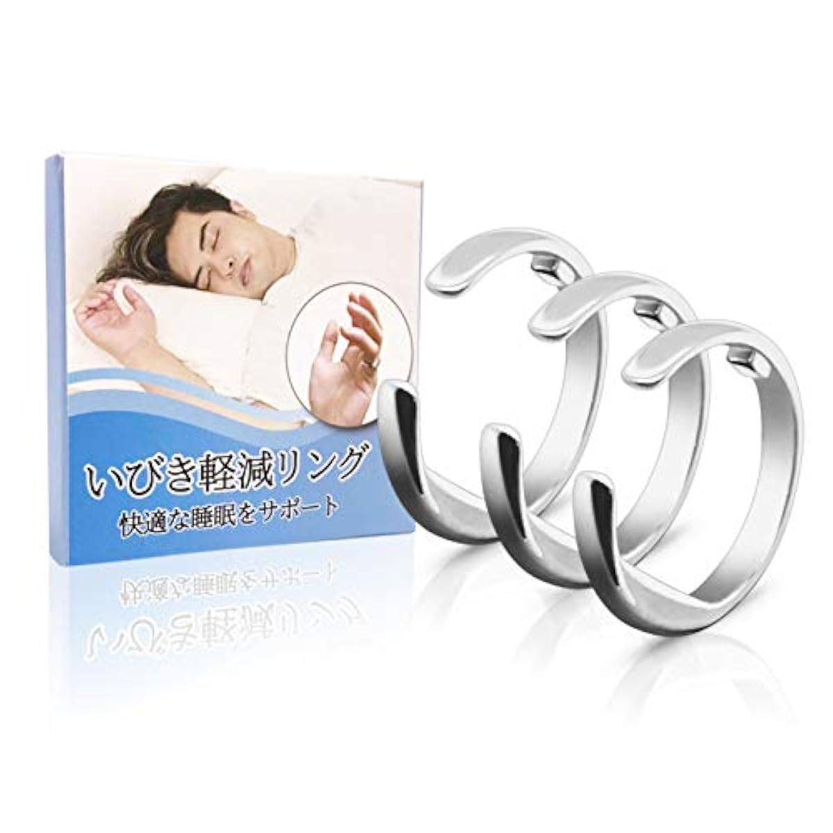 Sync 코고는 소리 단잠 숙면 상품 수면의 질이 신경이 쓰이는 분에의 코고는 소리 경감 링 3 개세트 M사이즈약13호 재팬스토어 일본약 의약품 전문 직구 쇼핑몰