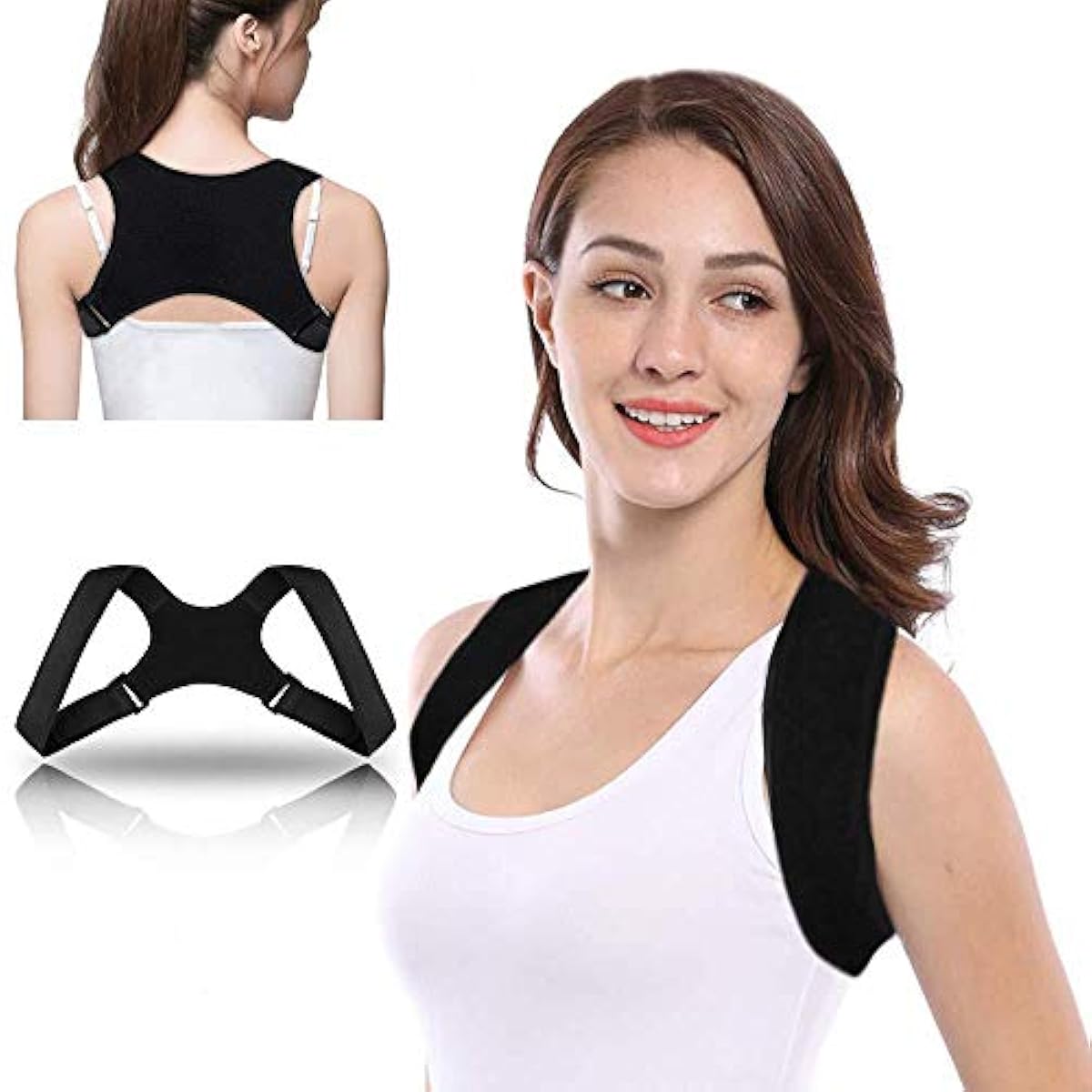 Qingxian 새우등 교정 벨트 자세 교정 서포터 등줄기 일그러짐 예방 서포트 어깨결림 해소 조정 가능 환기 아이 어른 남녀 재팬스토어 일본약 의약품 전문 직구 쇼핑몰