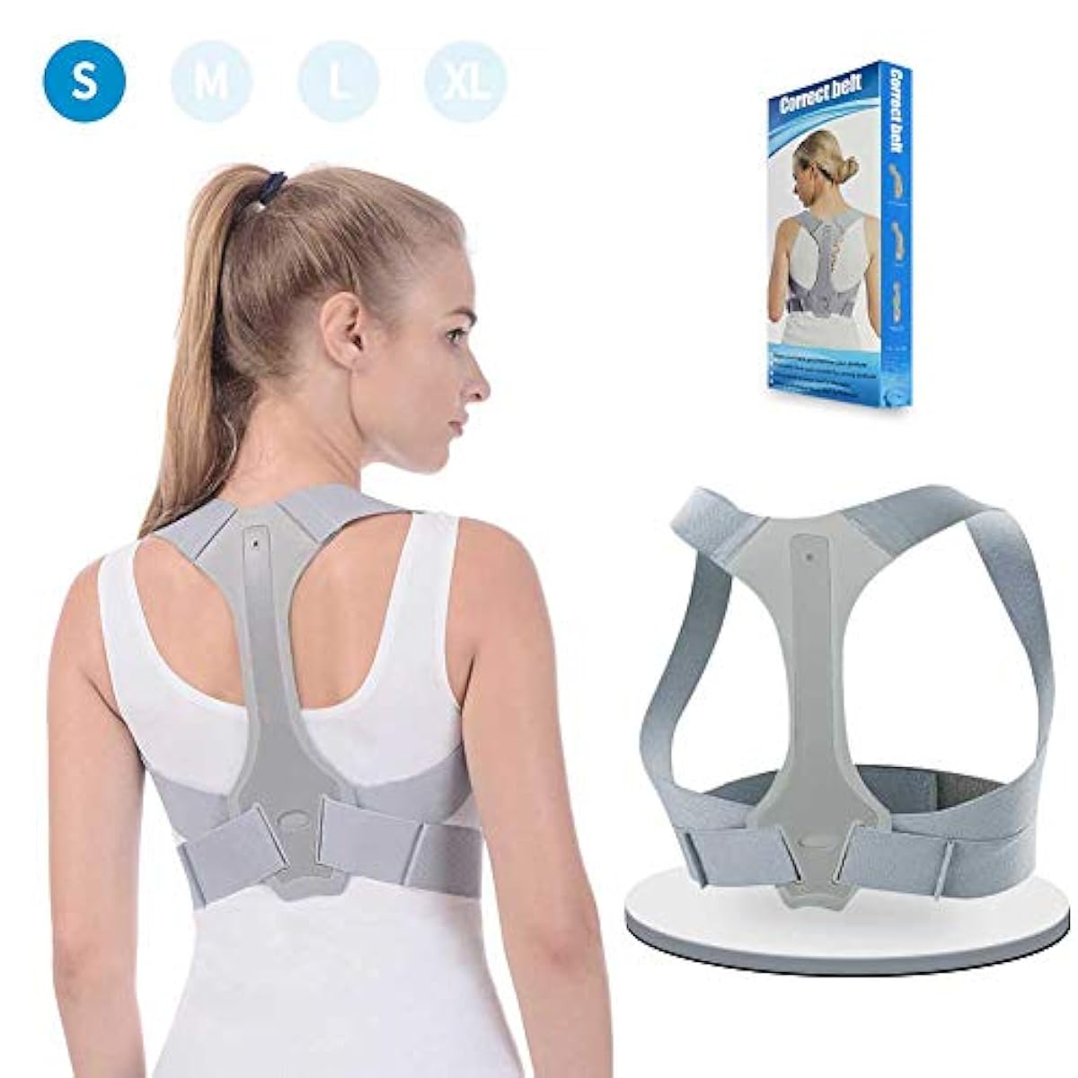 Anoopsyche 새우등 교정 벨트 자세 교정 서포터 등줄기 교정 벨트 어깨결림 해소 등줄기 보정 벨트 새우등 서포터 새우등 재팬스토어 일본약 의약품 전문 직구 쇼핑몰