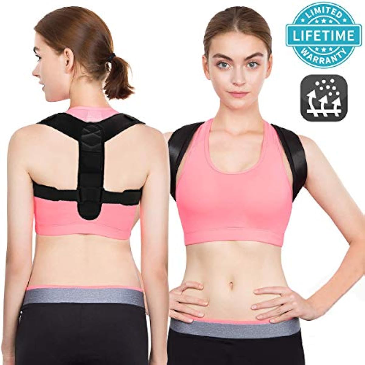 Yonheart 새우등 교정 벨트 자세 교정 벨트 등줄기 교정 벨트 어깨결림 해소 새우등 서포터 남녀 겸용 아이 어른 겸용 재팬스토어 일본약 의약품 전문 직구 쇼핑몰