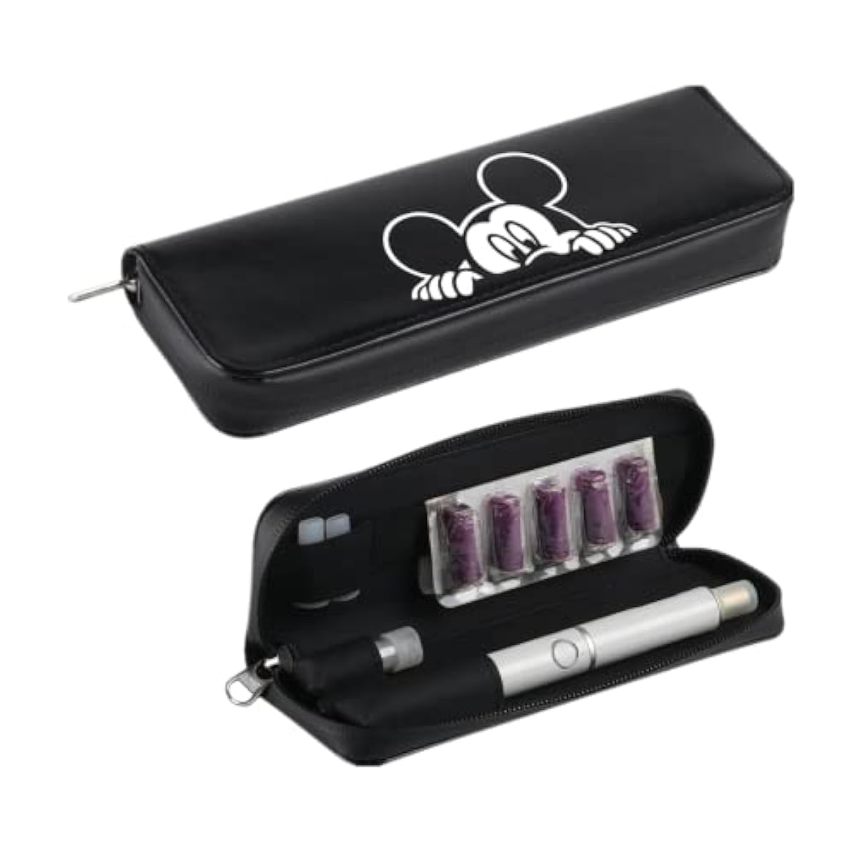 디즈니 Pull―무텟쿠 케이스 미키마우스 PloomTECH +전자 담배 VAPE도 들어 간 대용량 마우스 피스를 장착한 채로 ...