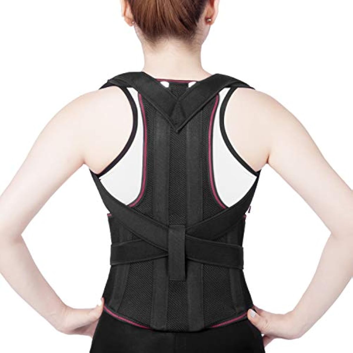 Bestechman 2020 최신판 새우등 교정 벨트 등줄기 보정 벨트 자세 교정 어깨결림 해소 새우등 서포터 새우등 개선 감