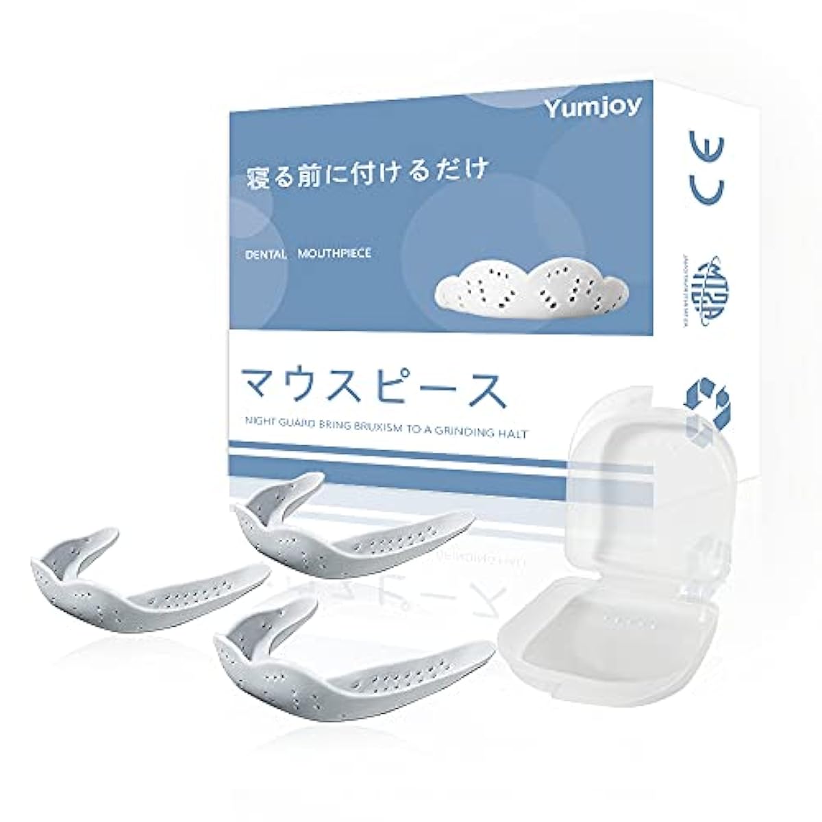 Yumjoy 마우스 피스 3 개세트 치 궁둥이 코고는 소리 방지 입매 케어 수면용 초박형 경량 피트감 발군 남녀 겸용 장착 재팬스토어 일본약 의약품 전문 직구 쇼핑몰
