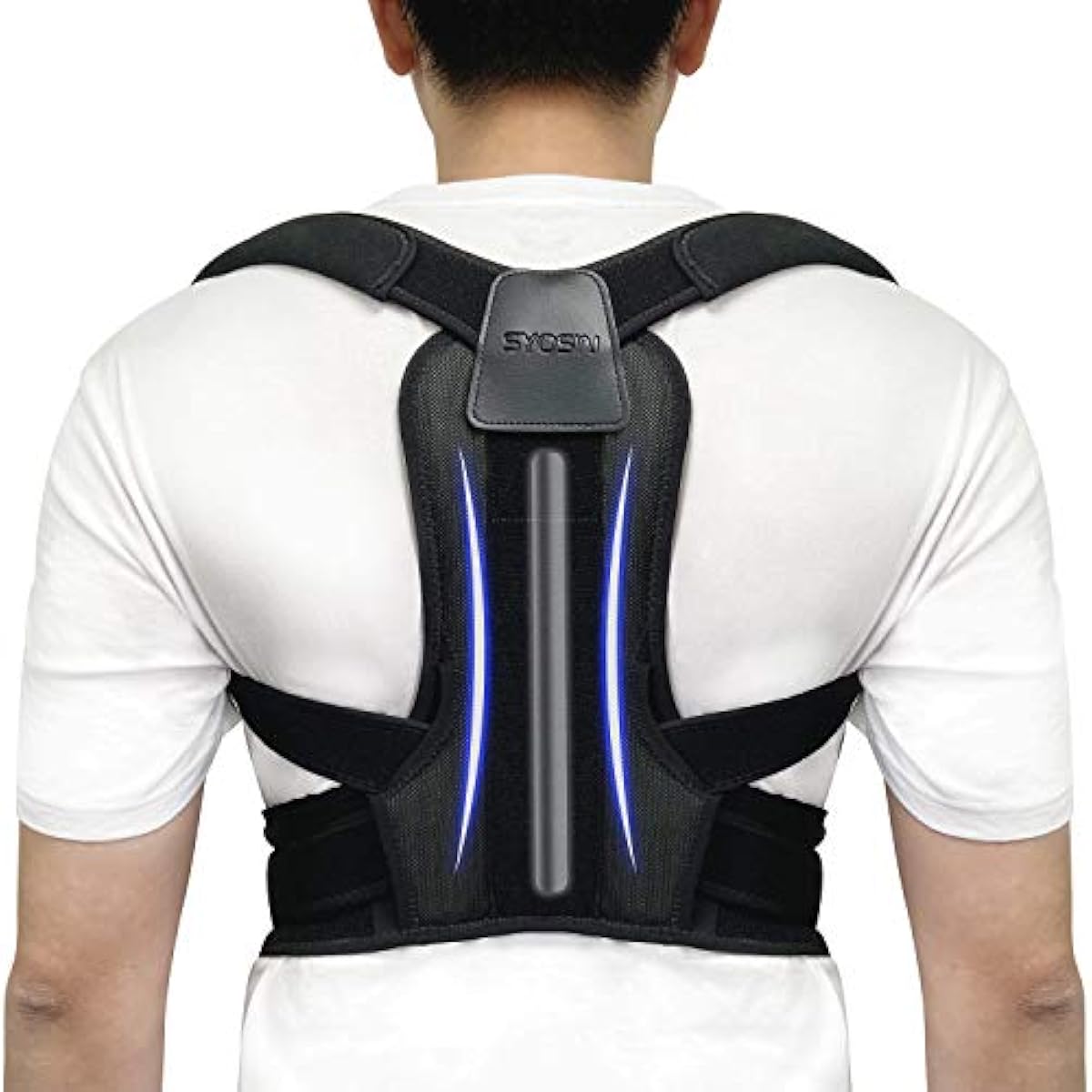 Syosin 새우등 교정 벨트 최신 자세 교정 어깨결림 해소 등줄기 서포터 일그러짐 예방 상부 배면과 하부 배면의 접속 남녀 재팬스토어 일본약 의약품 전문 직구 쇼핑몰