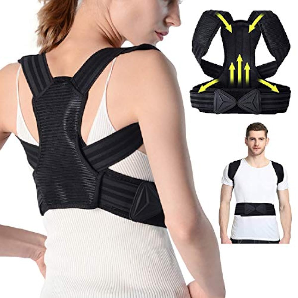 자세 교정 백 벨트 등줄기 교정 서포터 자세 교정 백 서포트 남녀 겸용 새우등 성인 아이 등 상부 및하 배부 서포트 풀 백 B 재팬스토어 일본약 의약품 전문 직구 쇼핑몰