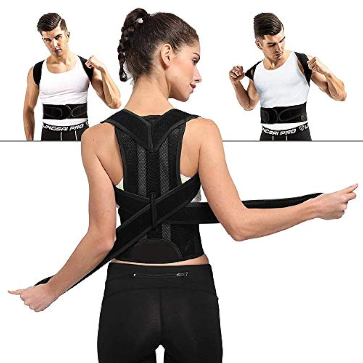 자세 교정 벨트 새우등 교정 벨트 등줄기 자세 개선요 서포터 근육트레이닝 고양이배 어깨결림 해소 남녀 겸용 재팬스토어 일본약 의약품 전문 직구 쇼핑몰