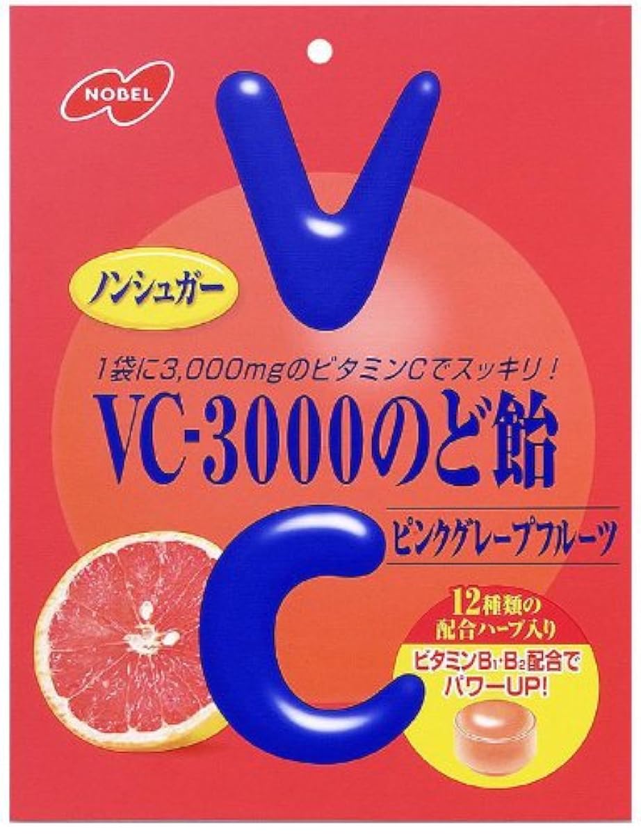 노벨 VC-3000목캔디 핑크 그레이프 후르츠 90g×6개- (2013-03-25) – 재팬스토어 - 일본약, 의약품 전문 직구 쇼핑몰