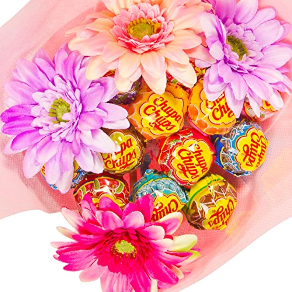 츄파춥스 부케 12개 캔디 부케 어머니날 기프트 인기 과자 춧파찻푸스 선물 답례 조화 거베라gerbera 4개 재팬스토어 일본약 의약품 전문 직구 쇼핑몰